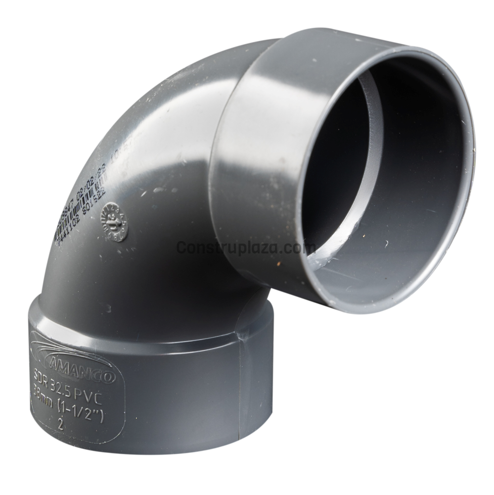 Codo sanitario PVC SDR32.5 pared delgada 90° 75 mm (3") | Materiales De Construcción ...