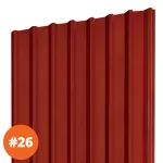 Lamina techo rectangular esmaltada roja 0.46 mm x 1.06 x 3.66 metros ...