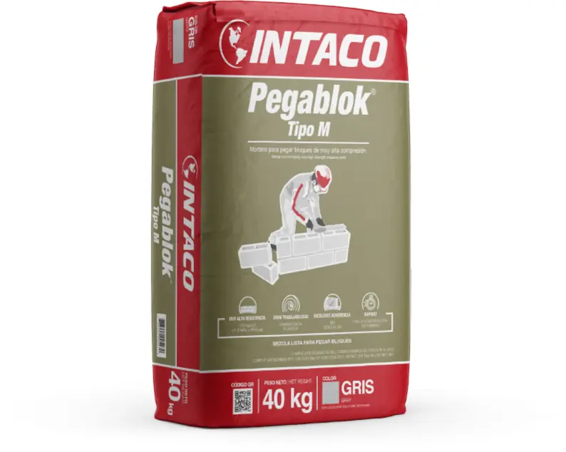 Mortero pega block Pegablok Tipo M compresion muy alta saco 40 kg ...