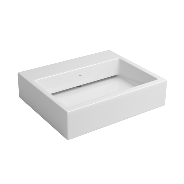 Lavatorio sobreponer rectangular 550 x 450 mm blanco Deca L.87.17 ...