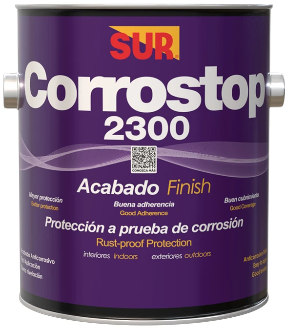 Acabado anticorrosivo satinado Corrostop 2300 galon Sur 0230000006 ...