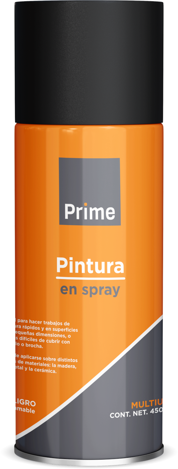 Spray todo uso 450 mL Prime (#4 negro mate) | Materiales De ...
