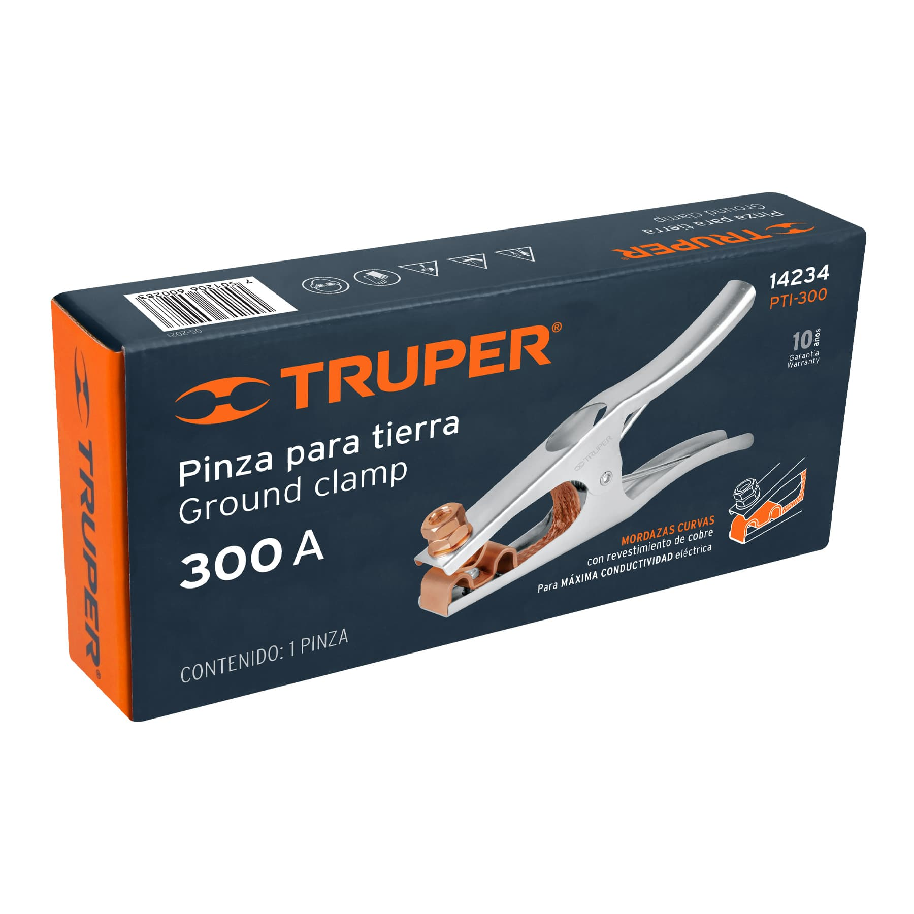 Pinza para tierra de 300A Truper PTI-300 / 14234 | Materiales De ...