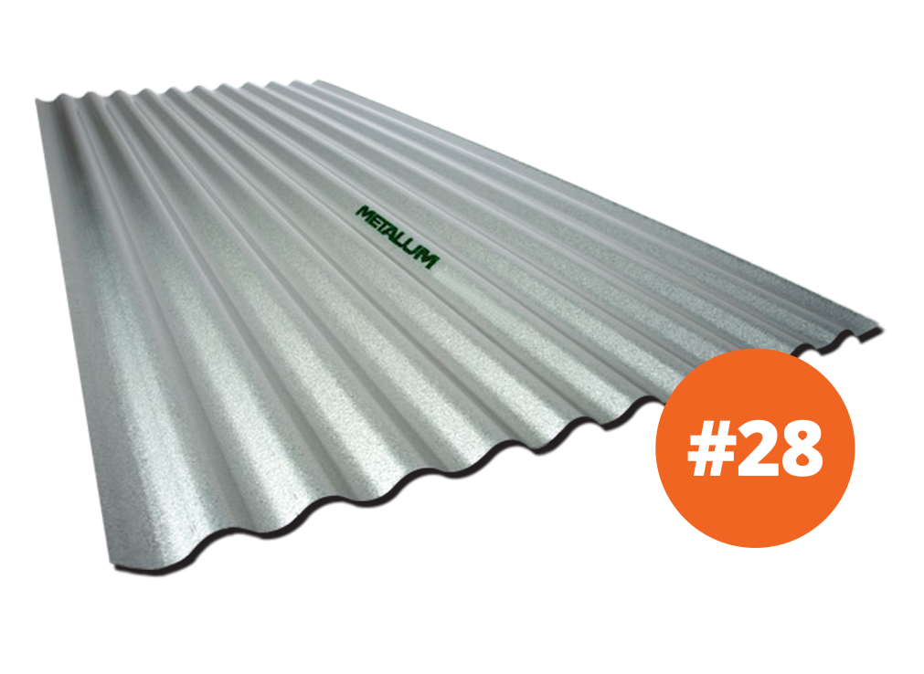Lamina techo ondulada galvanizada Metalum 0.36 mm x 0.81 x 3.66 metros ...