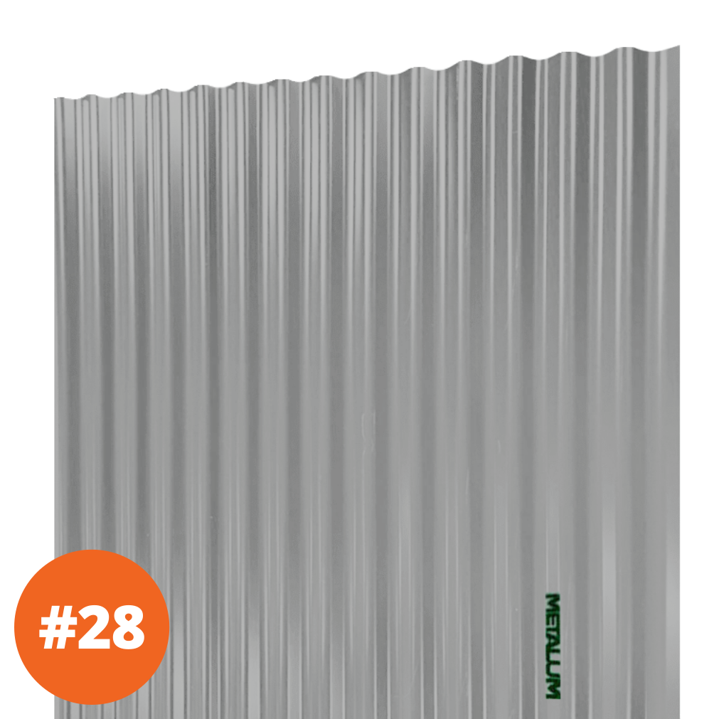 Lamina techo ondulada galvanizada con aluminio 0.36 mm x 0.81 x 3.66 ...