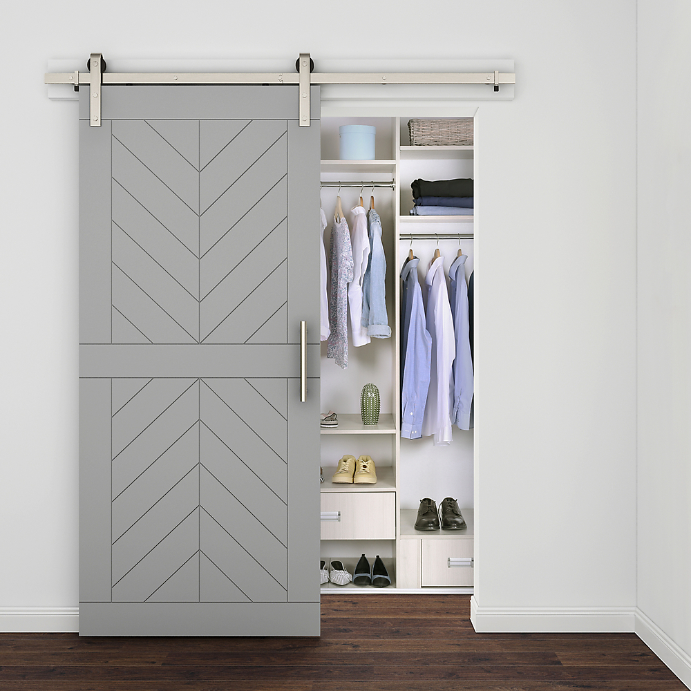 Riel para puerta corrediza 72" acero inoxidable National Hardware N700 ...