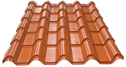 Lamina techo tipo teja colonial (#26) 1.05 x 3.66 metros | Materiales ...