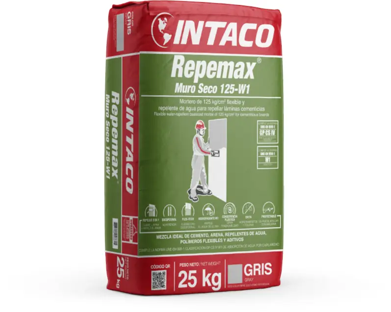 Mortero para repello hidrofugo Repemax Muro Seco 125-W1 saco 25 kg ...