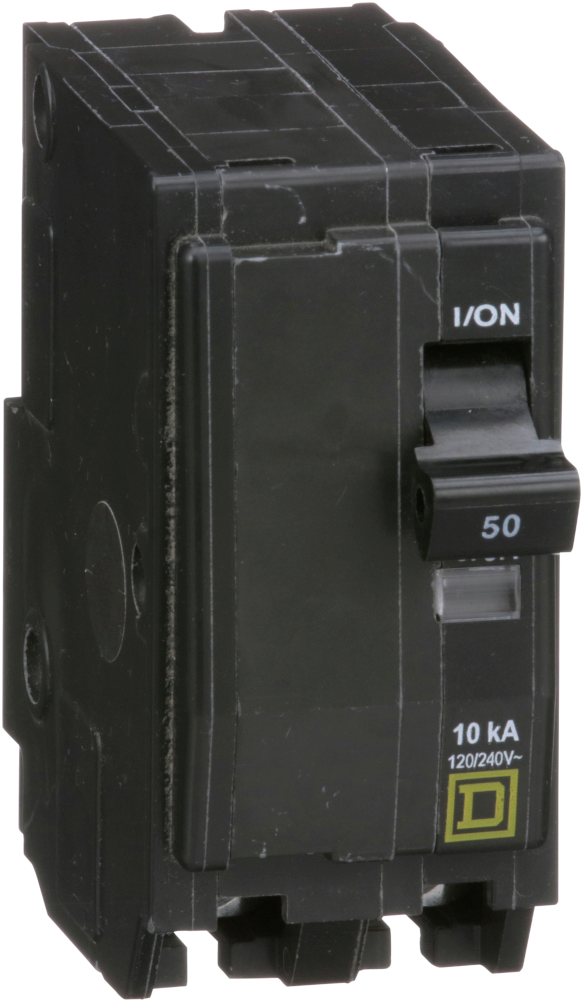 Breaker de enchufar 2 polos 50A 120/240V UL Square D QO250 | Materiales De Construcción ...