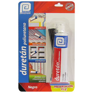 Sellador poliuretano 95 g Duretan (negro) | Materiales De Construcción ...