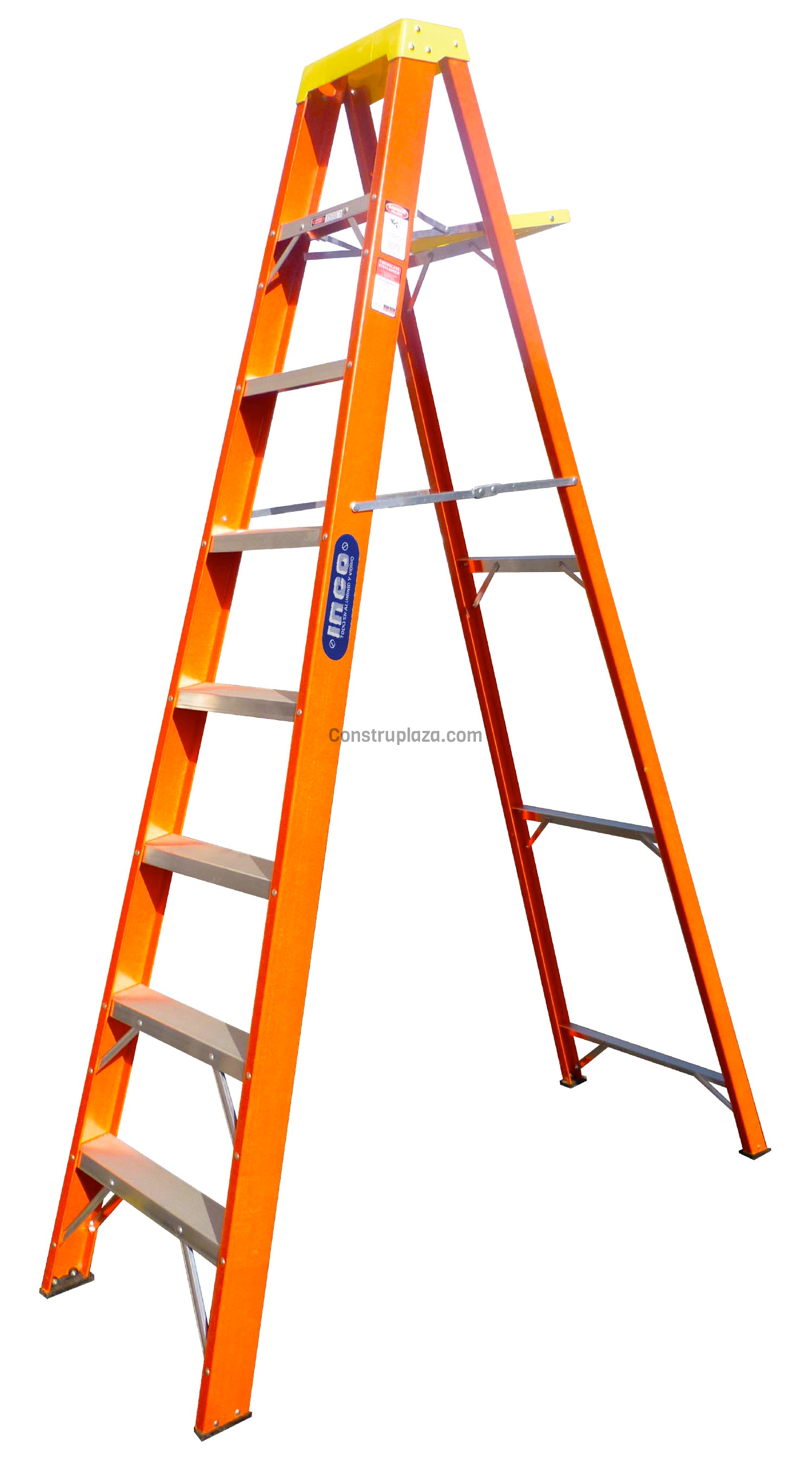 Escalera de abrir (dos bandas) fibra de vidrio 12 pies 300 libras Inco 10572207 | Materiales De ...