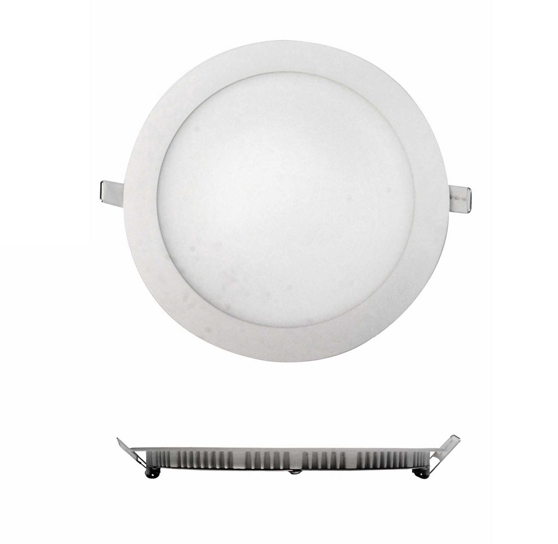 Lampara empotrada redonda LED 3W 3000K luz calida 8.5 cm de diametro ...