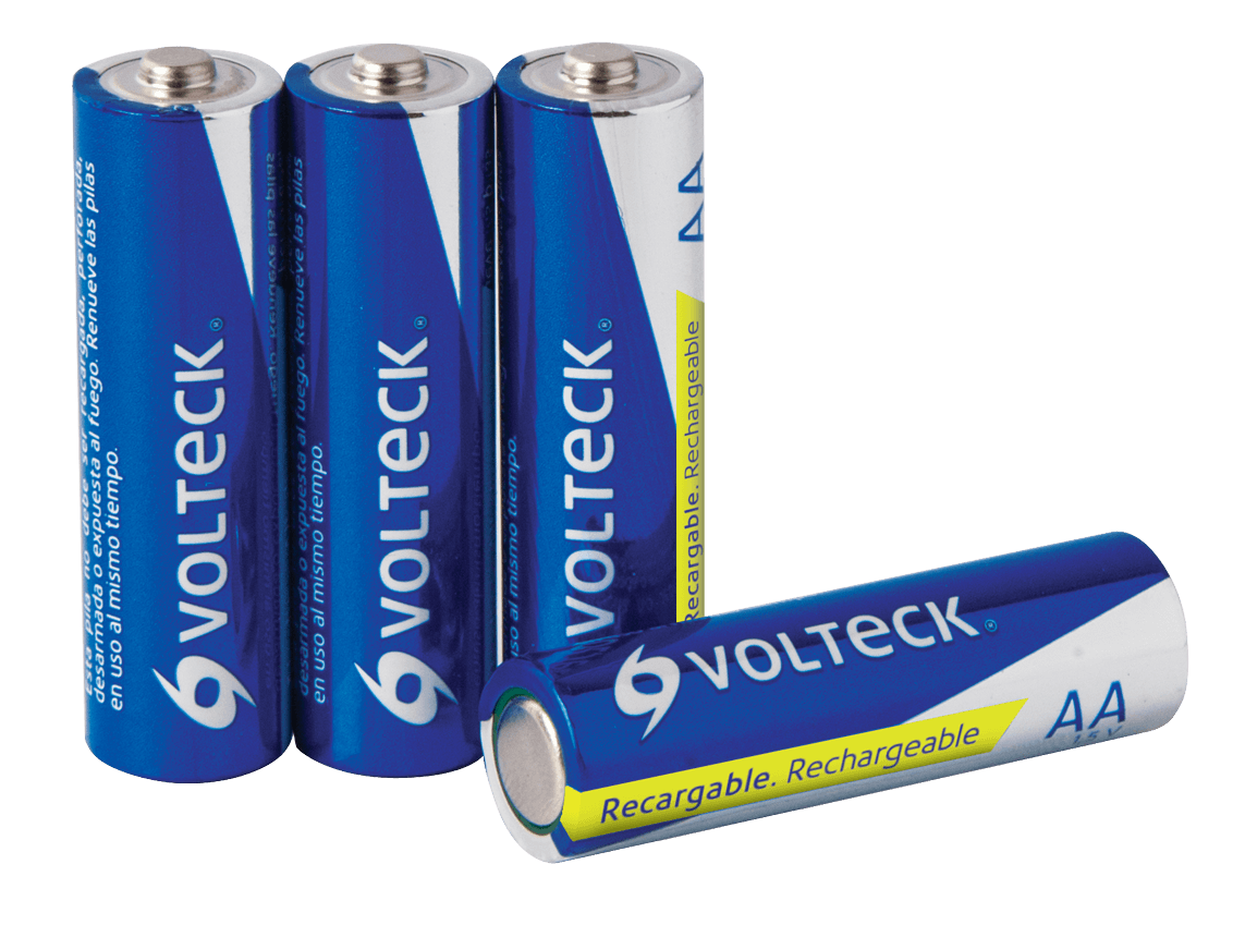 Pila AA recargable de uso general 1300 mAh Volteck RE-AA2 / 47202 (4 ...