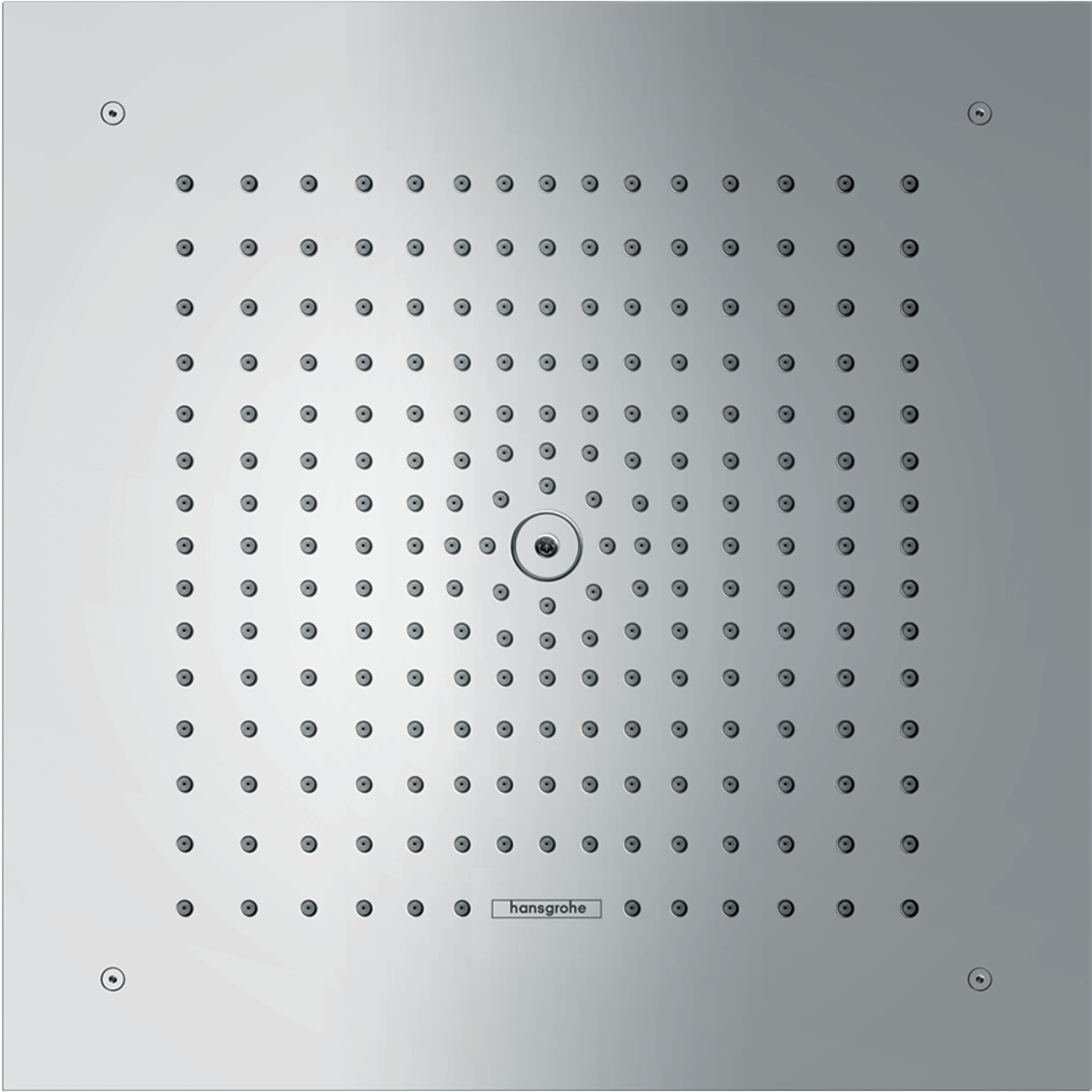 Cabeza de ducha cuadrada 400 mm para empotrar en techo cromo Raindance ...