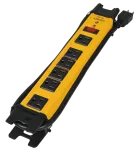 Regleta de uso rudo 6 tomas con supresor 1200J 15A 125V amarilla ...