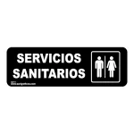 Rotulo acrilico de Servicio Sanitarios 23. x 7.5 cm | Materiales De ...