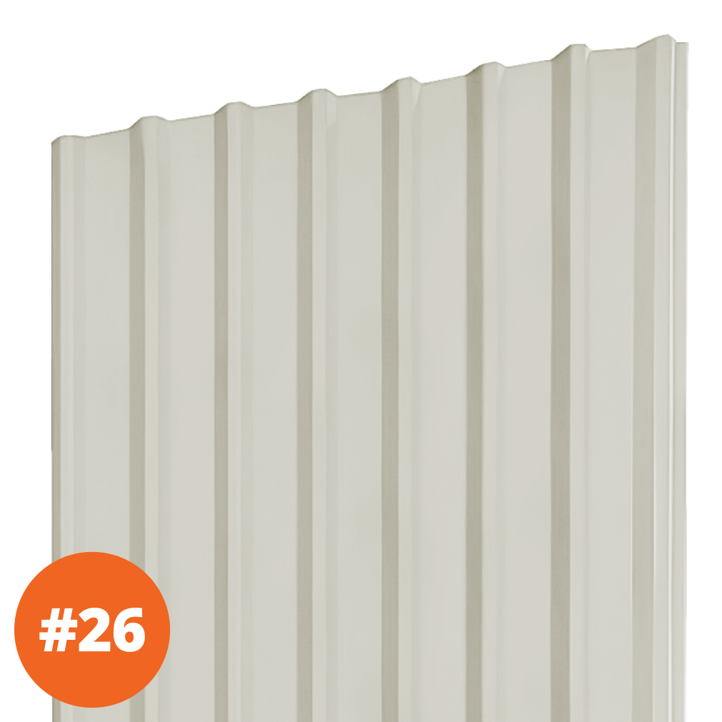 Lamina techo rectangular esmaltada blanca 0.46 mm x 1.06 metros Metalco ...