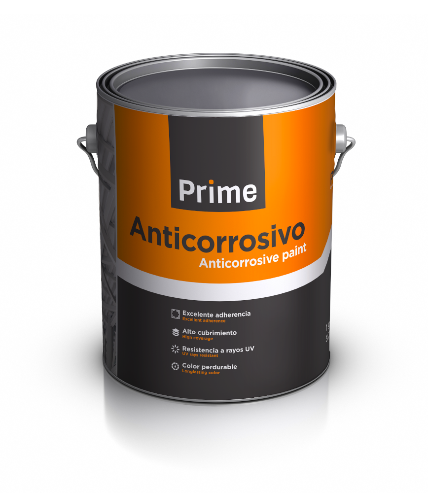 Pintura economica anticorrosiva galon Prime (tipo minio rojo ...