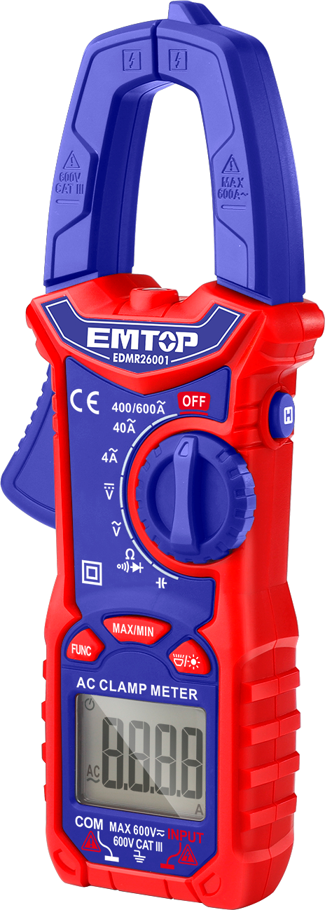 Tester multimetro digital 6A/60A/600A 6000 counts de gancho Emtop ...