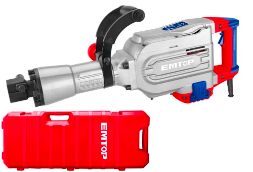 Demoledor 1-1/8" 1700W 16kg 1400bpm con 2 cinceles Emtop ULDBRH1701 ...