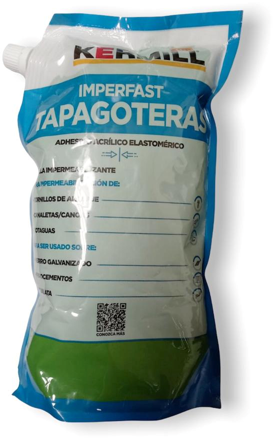 Masilla acrilica Tapagoteras Imperfast doypack (0.9 litros) Sur 0040566570 (verde) | Materiales ...