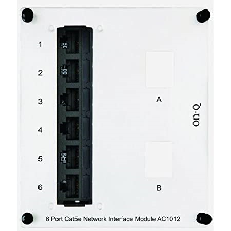 Modulo de red 6 puertos CAT5E ON-Q Legrand AC1012 | Materiales De ...