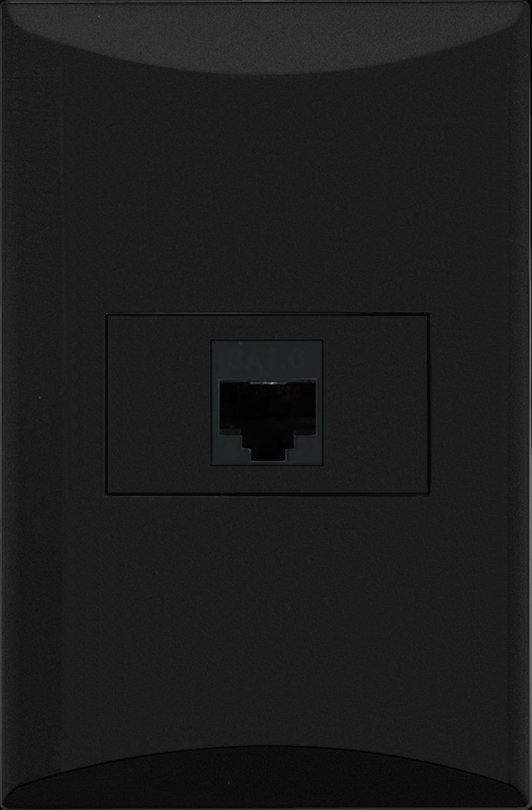 Conector para computo RJ45 CAT6 negro Plata Eagle 1015-BK | Materiales ...