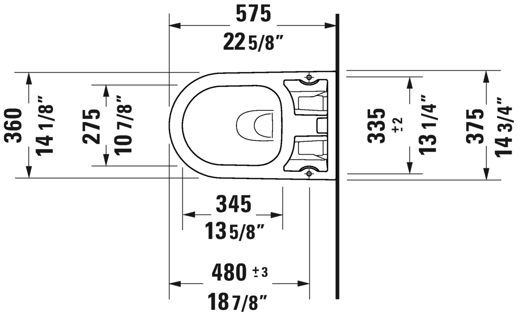 Inodoro suspendido blanco con asiento SensoWash (set completo) Starck ...