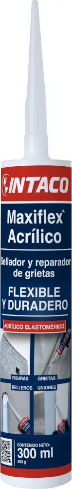 Sellador y reparador de grietas Maxiflex Acrilico blanco cartucho 300 ...